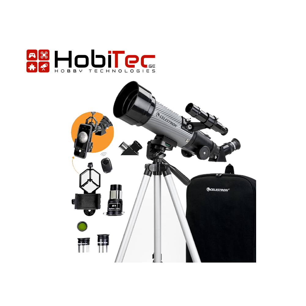 Celestron Travel Scope 70DX Portable Refractor Telescope - HobiTec